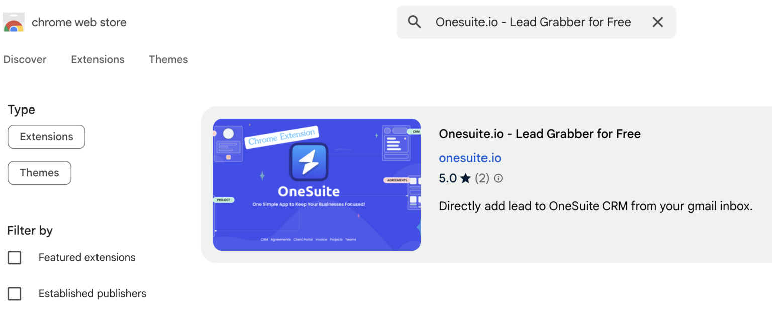 Installing and Using OneSuite Lead Grabber Chrome Extension - OneSuite